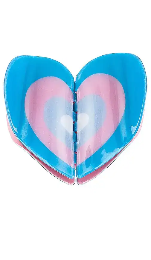 ブライスアイチップ２ペアセット✴︎ブルー&サファイア✴︎ Emi Jay Bff Heart Clip Set In Blue - Blue & Pink | Editorialist
